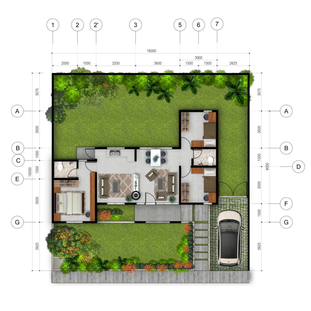 Rumah Tipe 75 – 161718 | Pelangi Residence